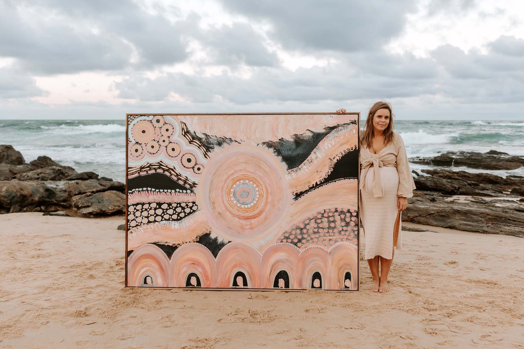 Barrmarrany Miingi (Family Spirit), Original Painting - Miimi & Jiinda