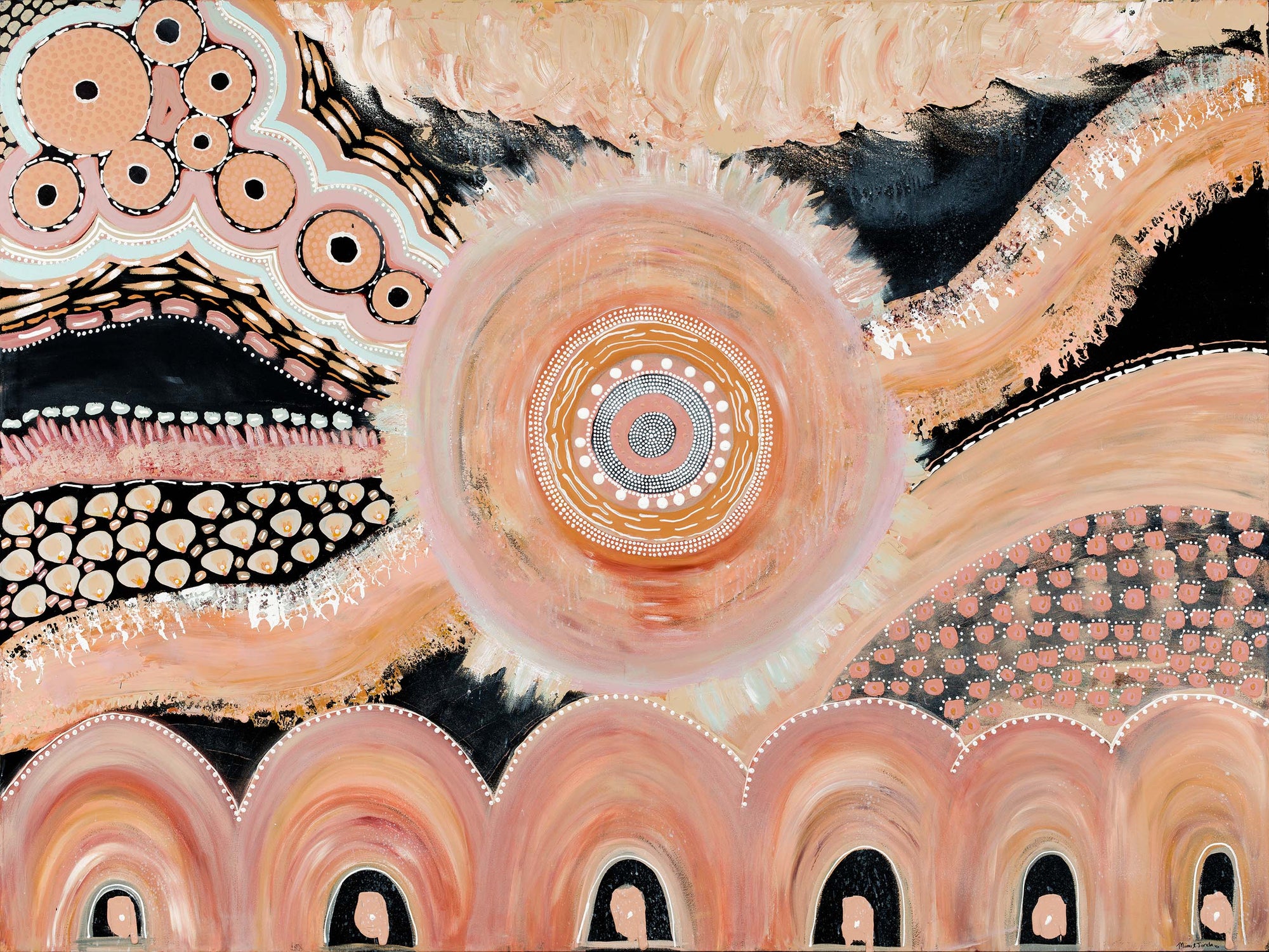 Barrmarrany Miingi (Family Spirit), Original Painting - Miimi & Jiinda